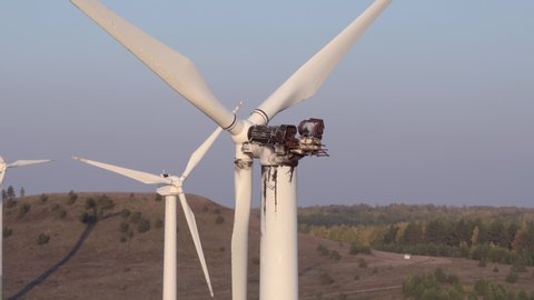209 Burned wind turbine Stock Video Footage - 4K and HD Video Clips ...