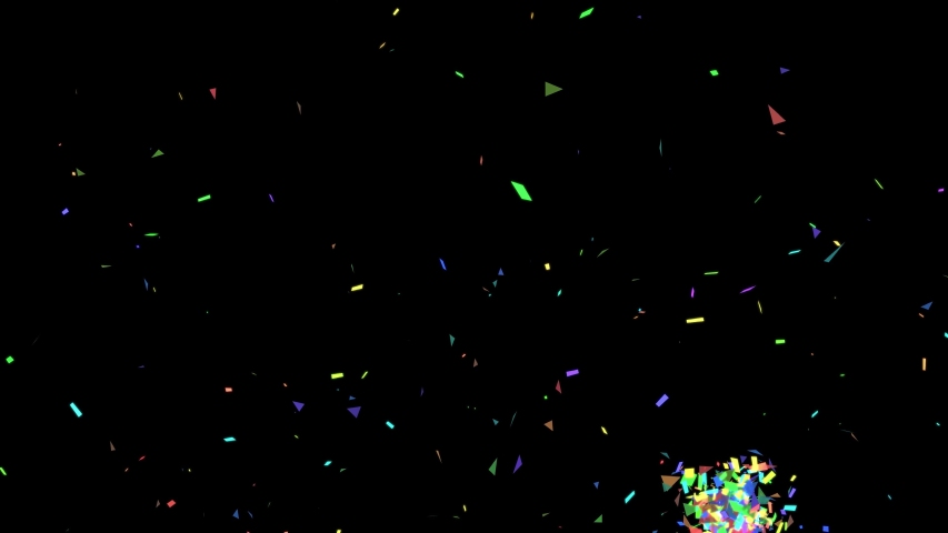 colorful confetti flakes celebratory party explosion Stock Footage ...
