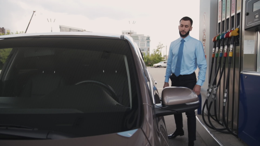 Young Caucasian Man Getting Into Stock Footage Video (100% Royalty-free ...