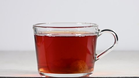 Close Stirring Cubes Brown Sugar Metal Stock Footage Video (100% ...