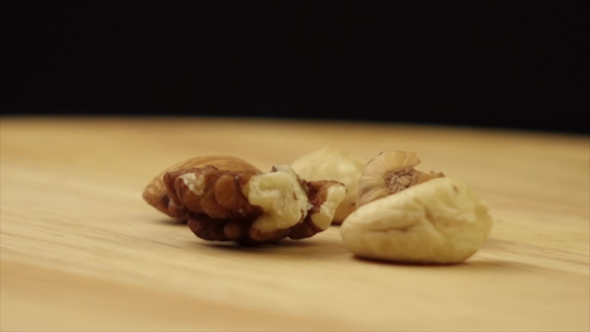 nuts different kinds rotate 360 degrees Stock Footage Video (100% ...
