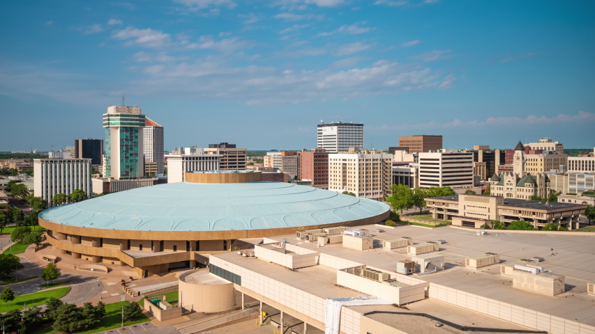 Downtown Wichita & Century II Convention in Wichita, Kansas image ...