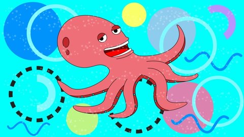 Octopus Cartoon Stock Vector (Royalty Free) 161853662