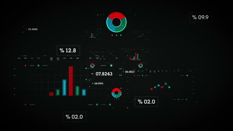 Dashboard Infographic Template Big Data Visualization Stock Vector ...