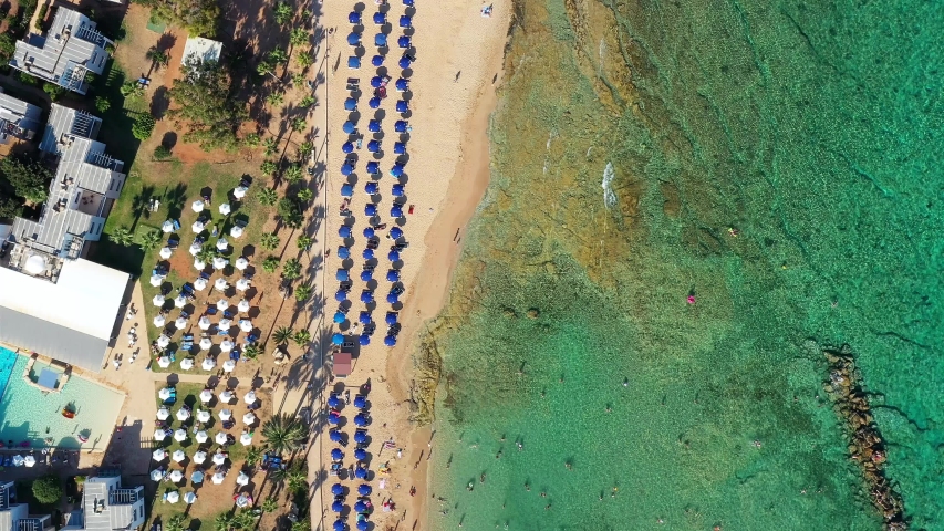 pernera public beach ayia napa resort Stock Footage Video (100% Royalty ...