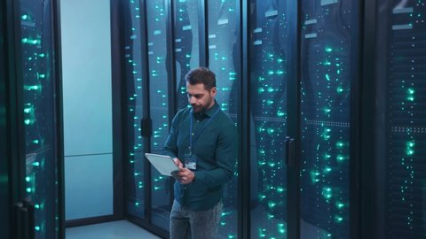 Professional Digital Tablet Monitoring System Performance Stock Photo (Edit Now) 1684519171