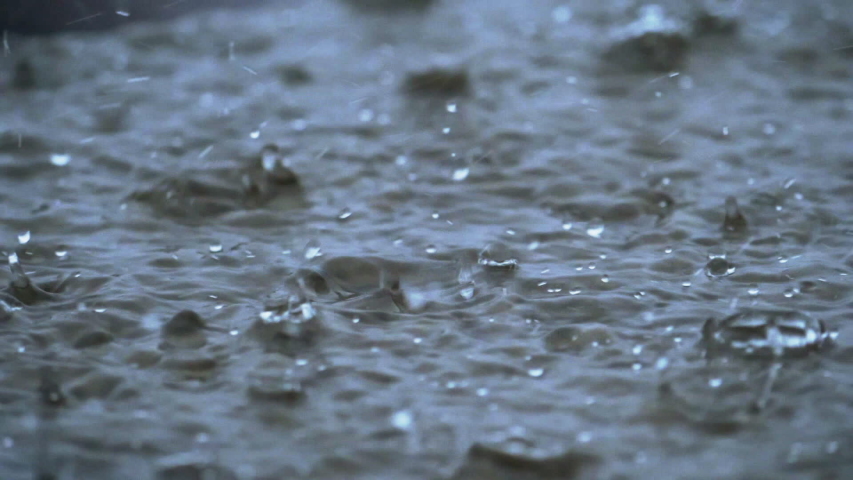 raindrops slow motion close up Stock Footage Video (100% Royalty-free ...