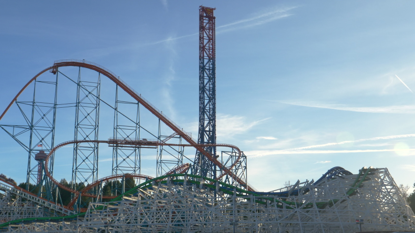 Roller Coaster Ride Amusement Park image - Free stock photo - Public ...