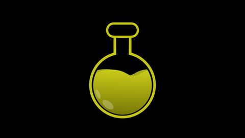 Animated Cartoon Laboratory Potion Bottle Without Stock Footage Video ...