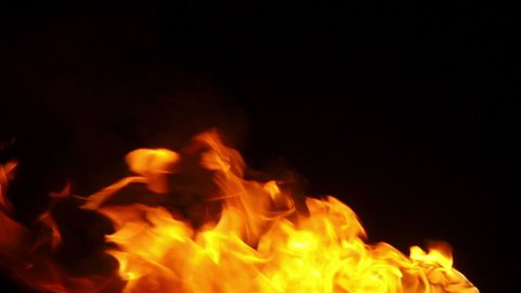 Fire Flames Igniting Burning Slow Motion Stock Footage Video (100% ...