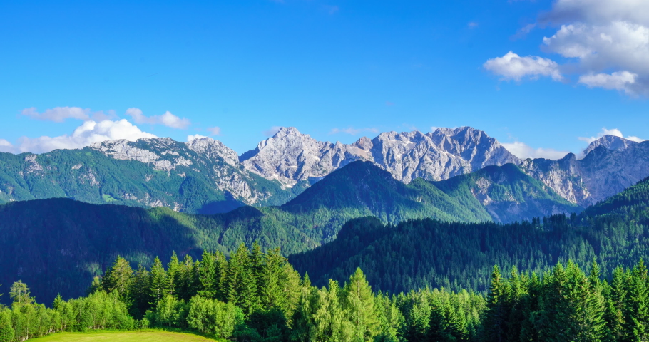 timelapse over mountain range covered shadow Stock Footage Video (100% ...