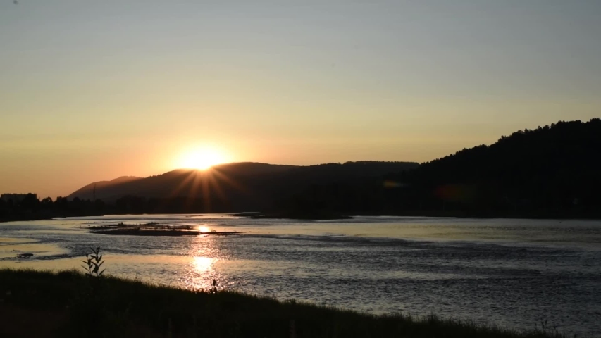 Setting Sun in the Black River Forest image - Free stock photo - Public ...