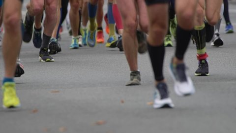 Marathon Runners Crowd People Race Outdoor Stock Photo 552848314 ...
