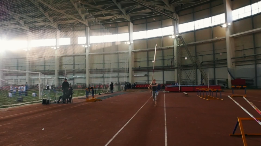 Woman Pole Vaulting over the bar image - Free stock photo - Public ...