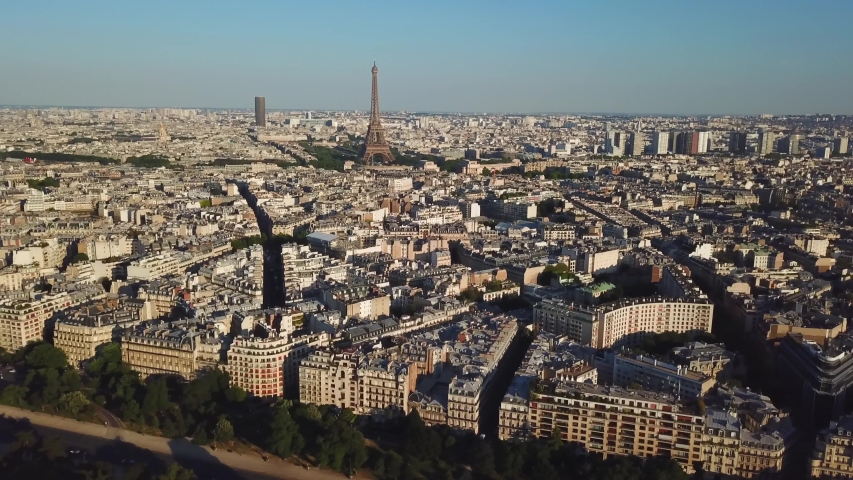 Paris Cityscape with Eiffel Tower in the Background image - Free stock ...