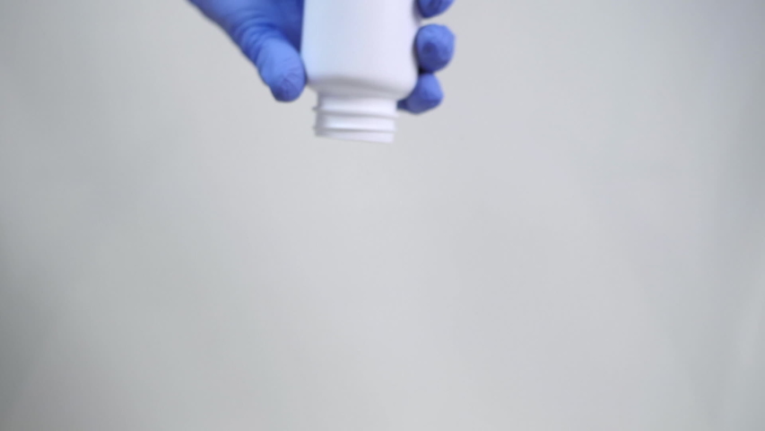 different types pills falling on transparent Stock Footage Video (100% ...