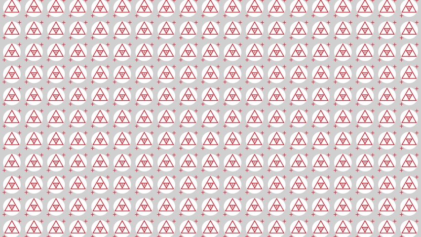 seamless loop geometric pattern 2d flat Stock Footage Video (100% ...