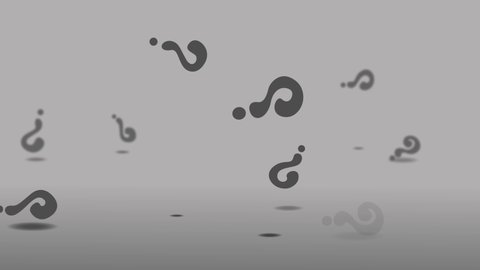 Dynamic Animation 4k Falling Question Marks Stock Footage Video (100% ...