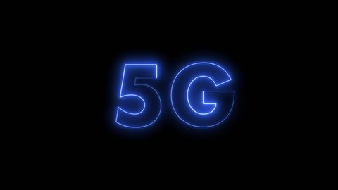 Blue Neon Light 60 Seconds Countdown Stock Footage Video 100 Royalty
