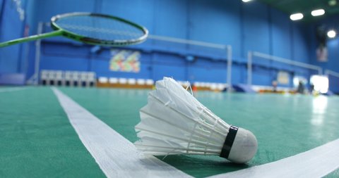 low light noise shuttlecock drop by Stock Footage Video (100% Royalty ...