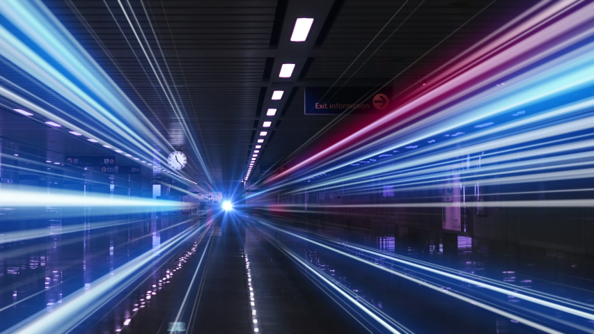 High Speed Flying Lines 3d Animation Stock Footage Video (100% Royalty ...