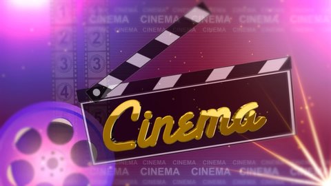 Movie Night Concept Creative Template Cinema Stock Vector (Royalty Free ...