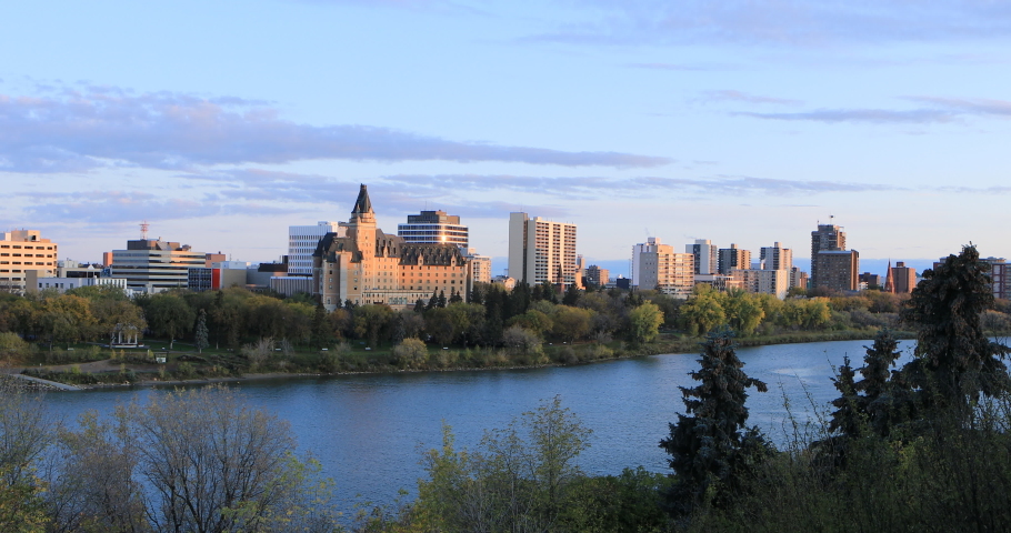 Skyline of Saskatoon by the River image - Free stock photo - Public ...