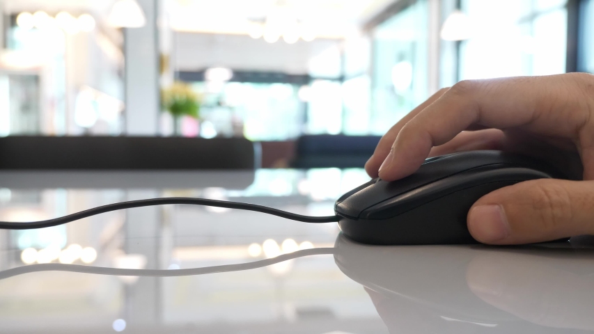finger click mouse working concept Stock Footage Video (100% Royalty ...