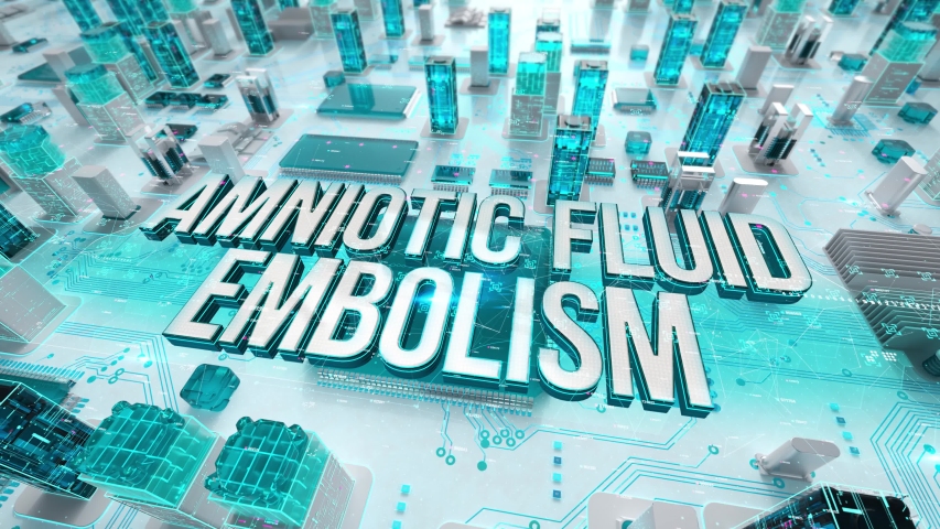 amniotic fluid embolism medical digital technology Stock Footage Video ...