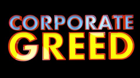 4k Corporate Greed Text Forming Debris Stock Footage Video (100% ...