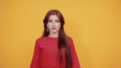 Red Lady Sad Very Reckless She Stock Footage Video (100% Royalty-free ...