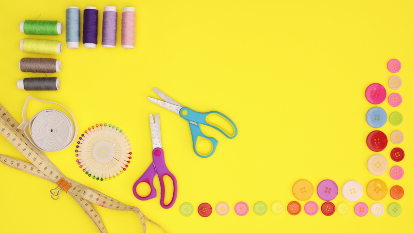 Stop Motion Animation of Sewing Stock Footage Video (100% Royalty-free ...