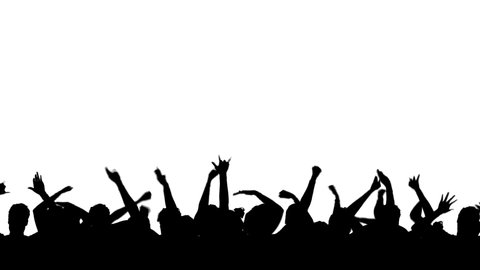 Cheerful People Having Fun Celebrating Crowd Stock Vector (Royalty Free ...