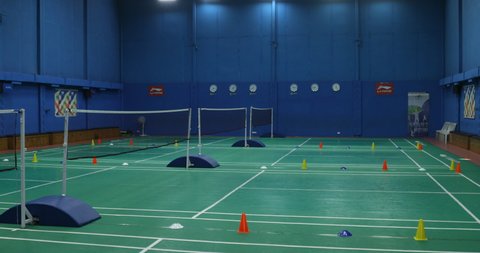 Badminton Sports Hall Hyderabad India 14th Stock Footage Video (100% ...