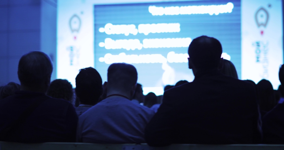 Business Conference, Training and Forum. Stock Footage Video (100% ...