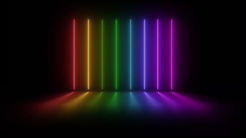 Spectrum Neon Electric Background Abstract Colorful Stock Footage Video ...