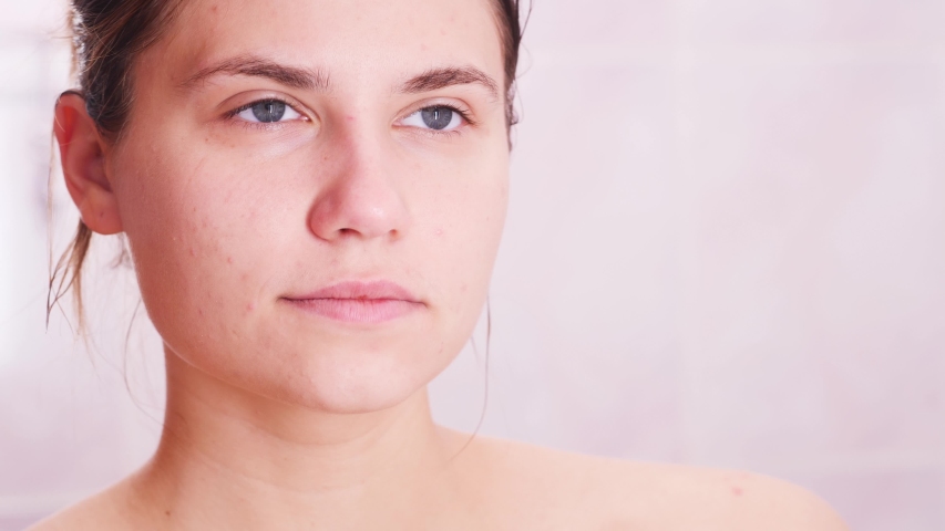 Close Wet Naked Woman Taking Shower Stock Footage Video 100 Royalty