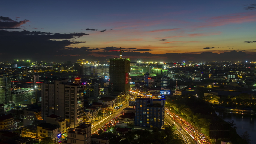 Phnom Penh Night Stock Video Footage - 4K and HD Video Clips | Shutterstock