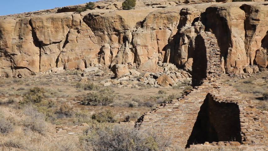 Chaco Canyon ancient ruins in New Mexico image - Free stock photo ...