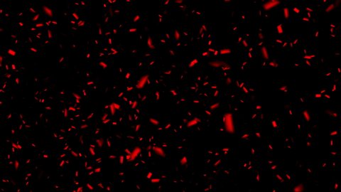 Glowing Red Fire Amber Particles Flying Stock Footage Video (100% ...