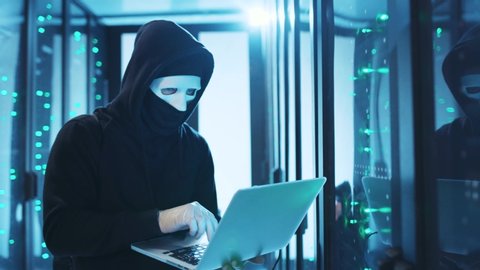 Hooded Computer Hacker Typing Programming Code Stock Footage Video (100% Royalty-free ...
