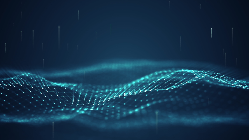 technology digital wave background concept motion Stock Footage Video ...