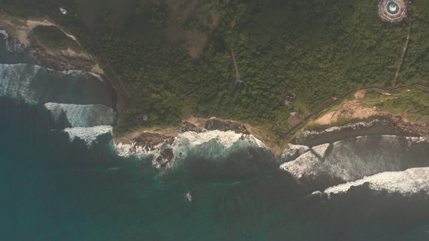 high edge cliff aerial bird's eye Stock Footage Video (100% Royalty ...