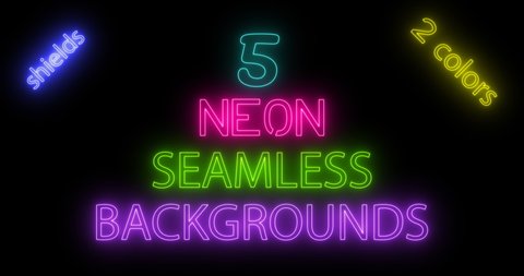Set 5 Beautiful Endless Twocolored Backgrounds Stock Footage Video (100 ...