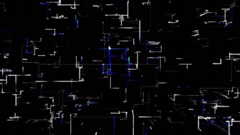 inside 3d blue morphing grid animation Stock Footage Video (100% ...