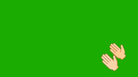 Hands Clapping On Green Screen Background Stock Footage Video (100% ...