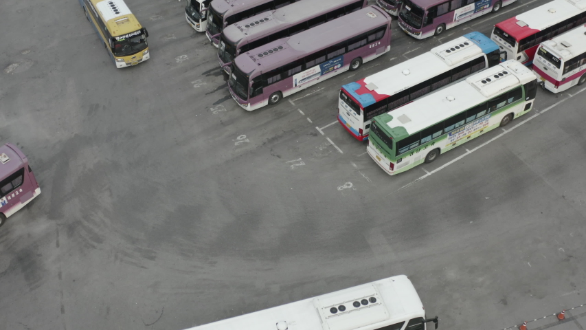 intercity express bus terminal scenic seoul Stock Footage Video (100% ...