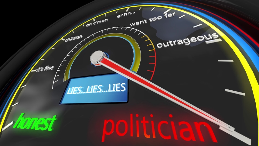 4k politician lie meter 3d animation Stock Footage Video (100% Royalty ...
