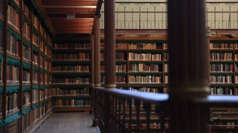 Secret Door Bookcase Mysterious Library Candle Stock Illustration ...