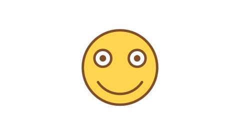 Emoticon Smiles Animated Emoticons Alpha Channel: video de stock ...